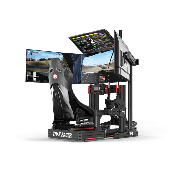 Trak Racer Large Freestanding Quad Monitor Stand - 1200mm / 47.25" Wid ...