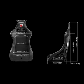 Trak Racer Rally Style Fixed Fiberglass Seat – Player1 Sim Gear