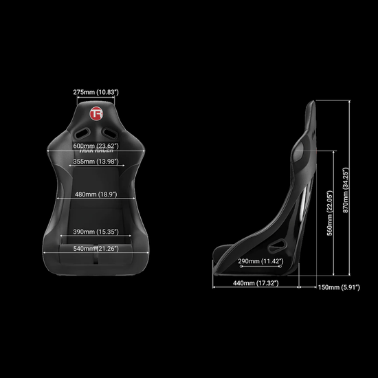 Trak Racer Rally Style Fixed Fiberglass Seat – Player1 Sim Gear